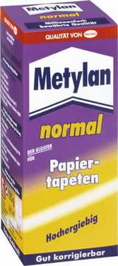 Metylan normal wallpaper paste for paper wallpaper pack 125 gr